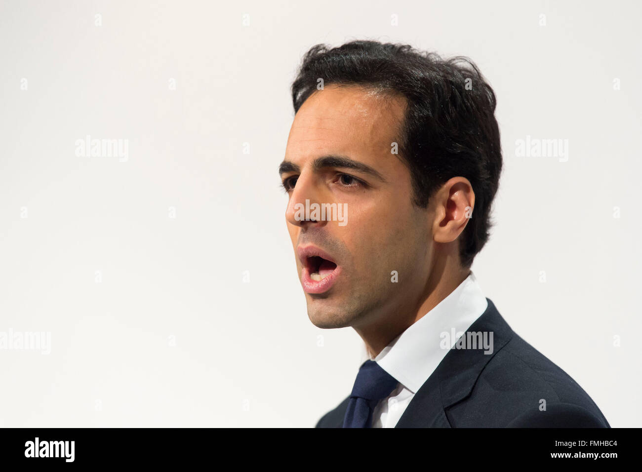 George Jabbour, Assembly candidate for Bridgend, speaks at the Welsh ...