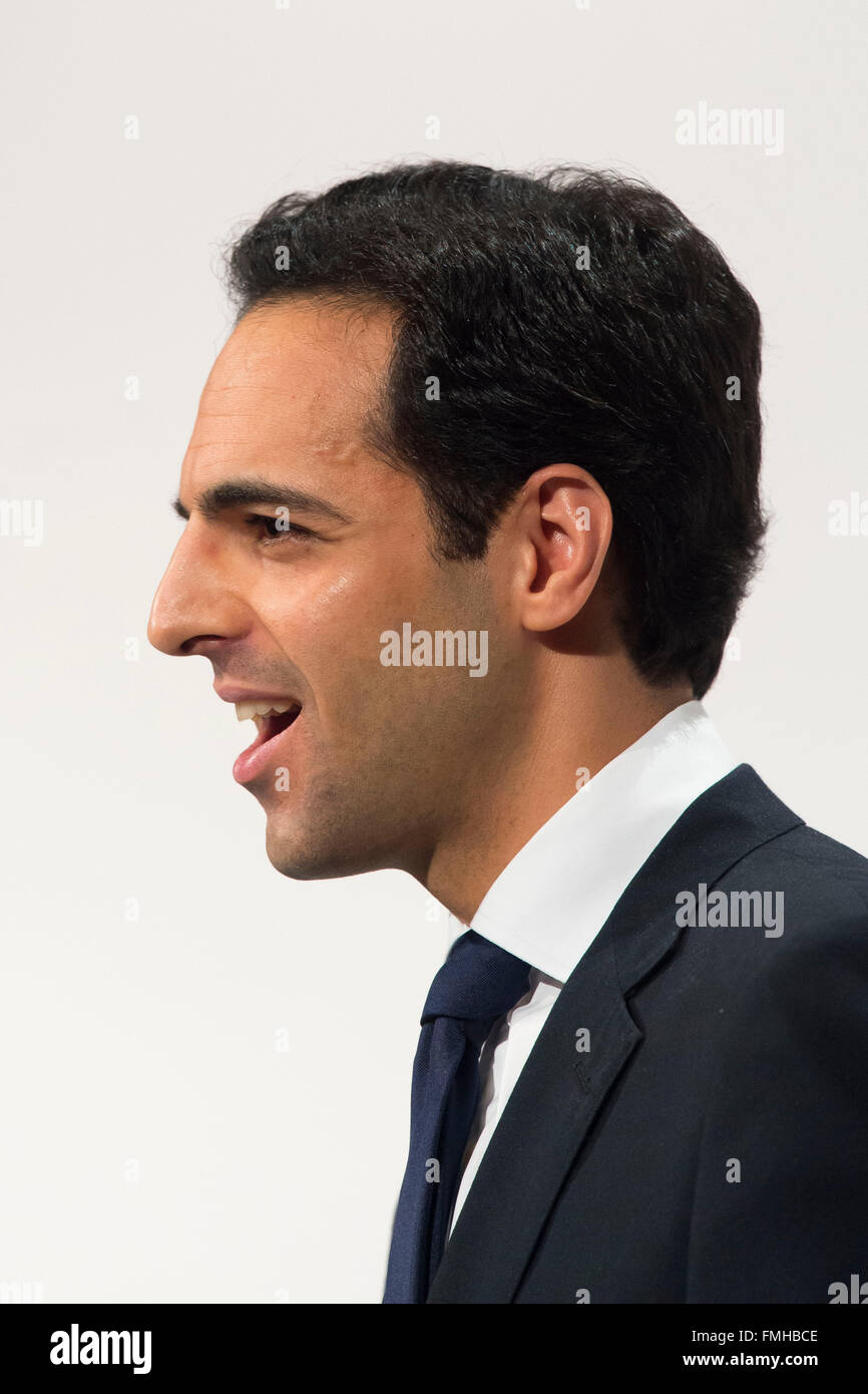 George Jabbour, Assembly candidate for Bridgend, speaks at the Welsh ...