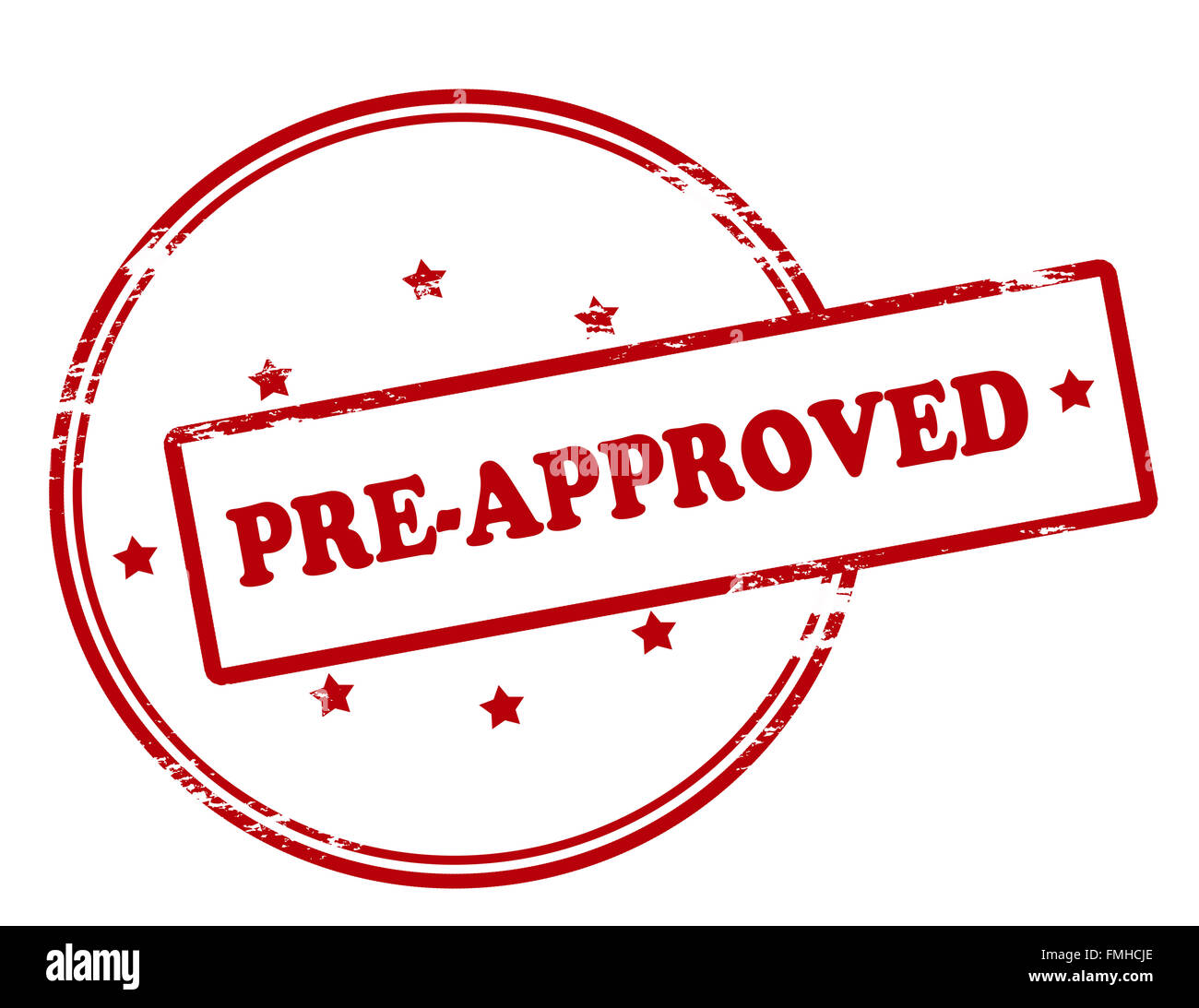Rubber stamp with text pre approved inside, vector illustration Stock ...