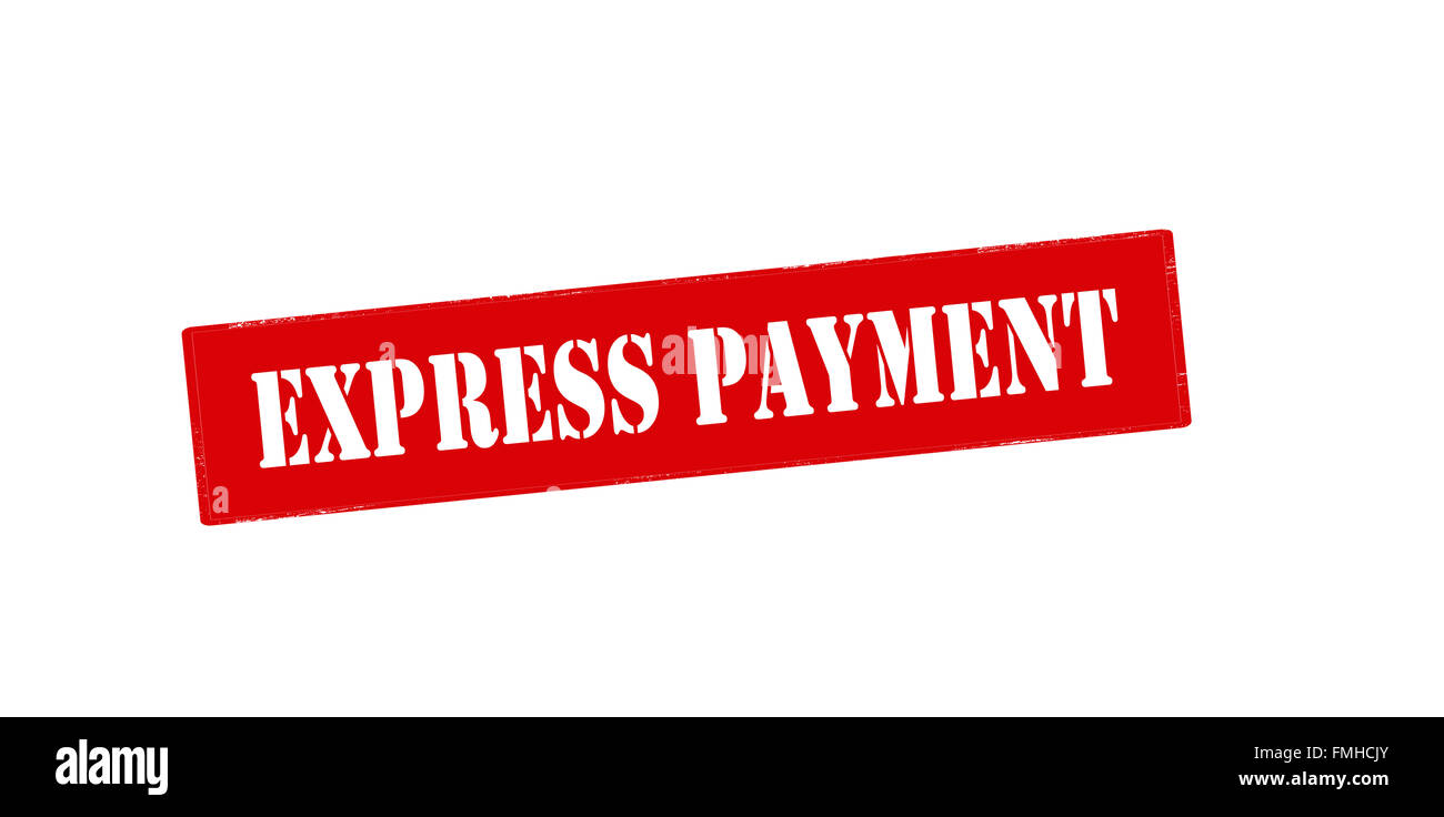 Rubber stamp with text express payment inside, vector illustration ...