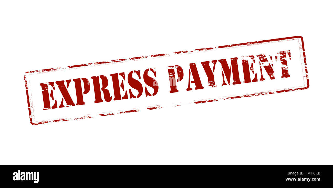 Rubber stamp with text express payment inside, vector illustration ...