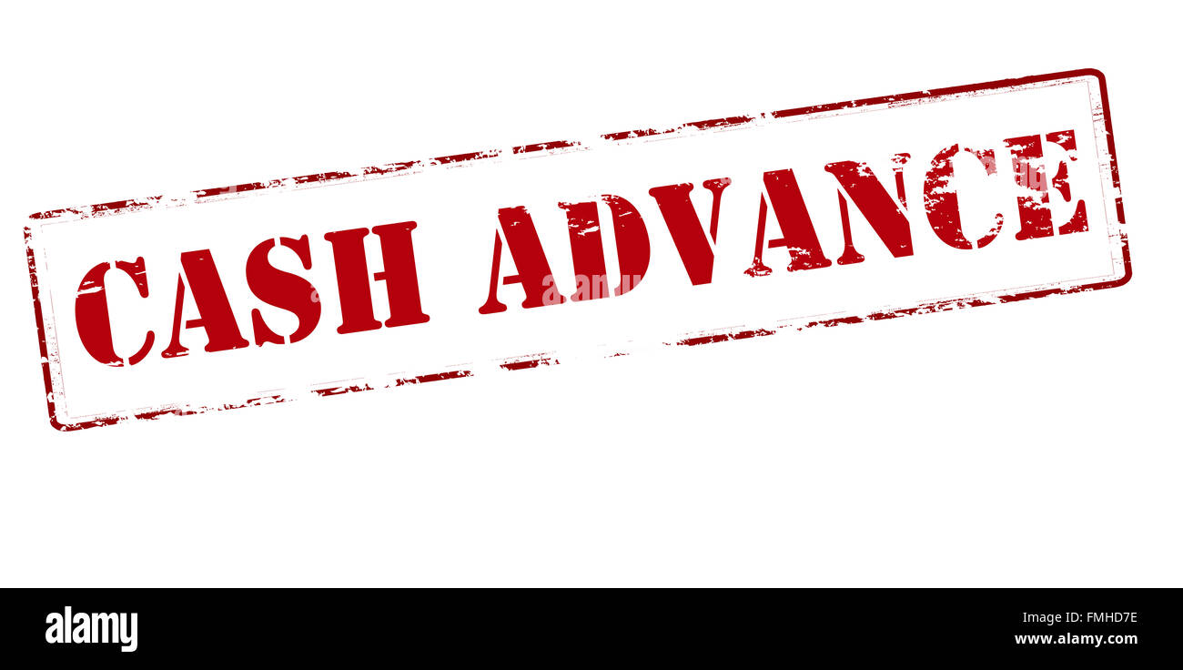 Rubber stamp with text cash advance inside, vector illustration Stock ...