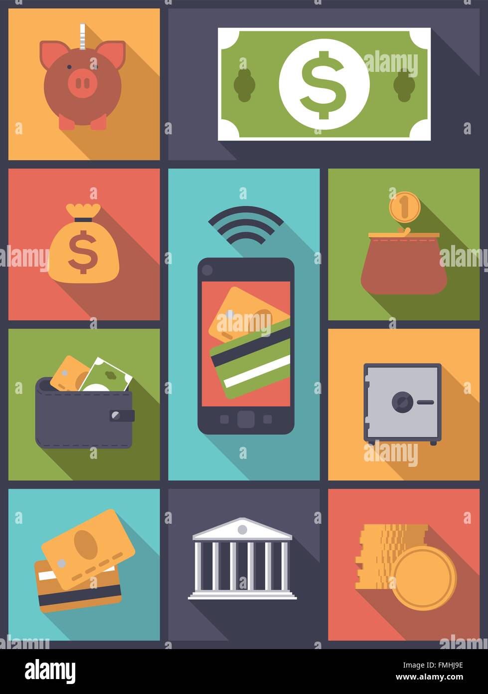 Personal finance vector vectors hi-res stock photography and images - Alamy