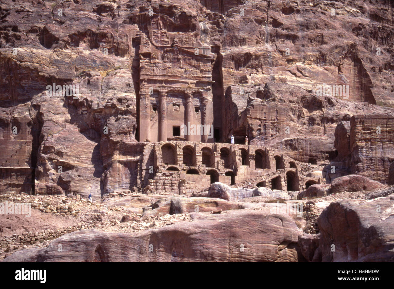Historic sandstone buildings, Petra, Jordan Stock Photo - Alamy