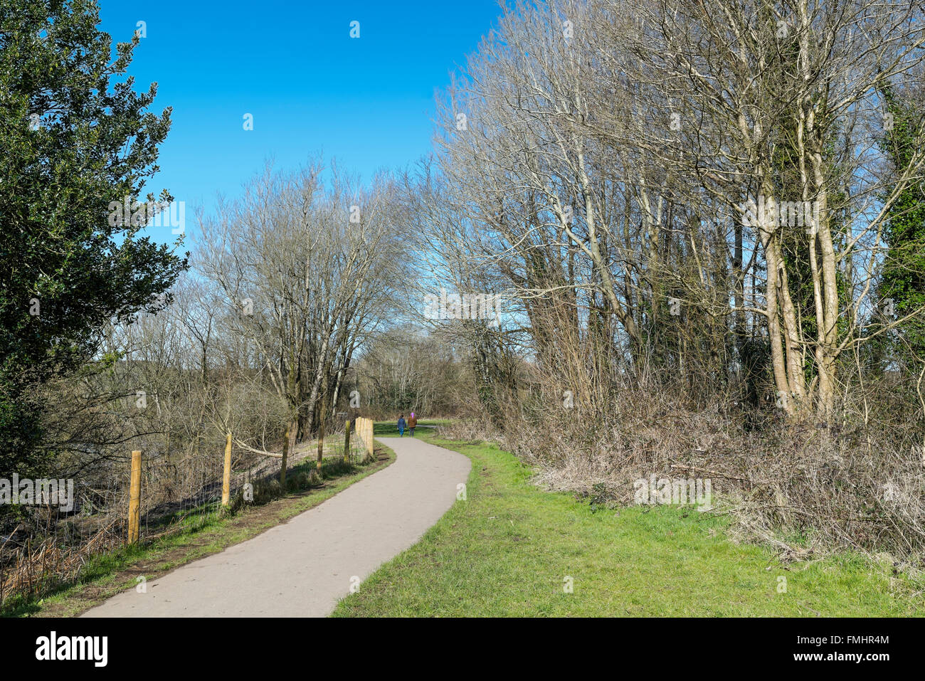 Walking in Hailey Park, Cardiff Stock Photo - Alamy