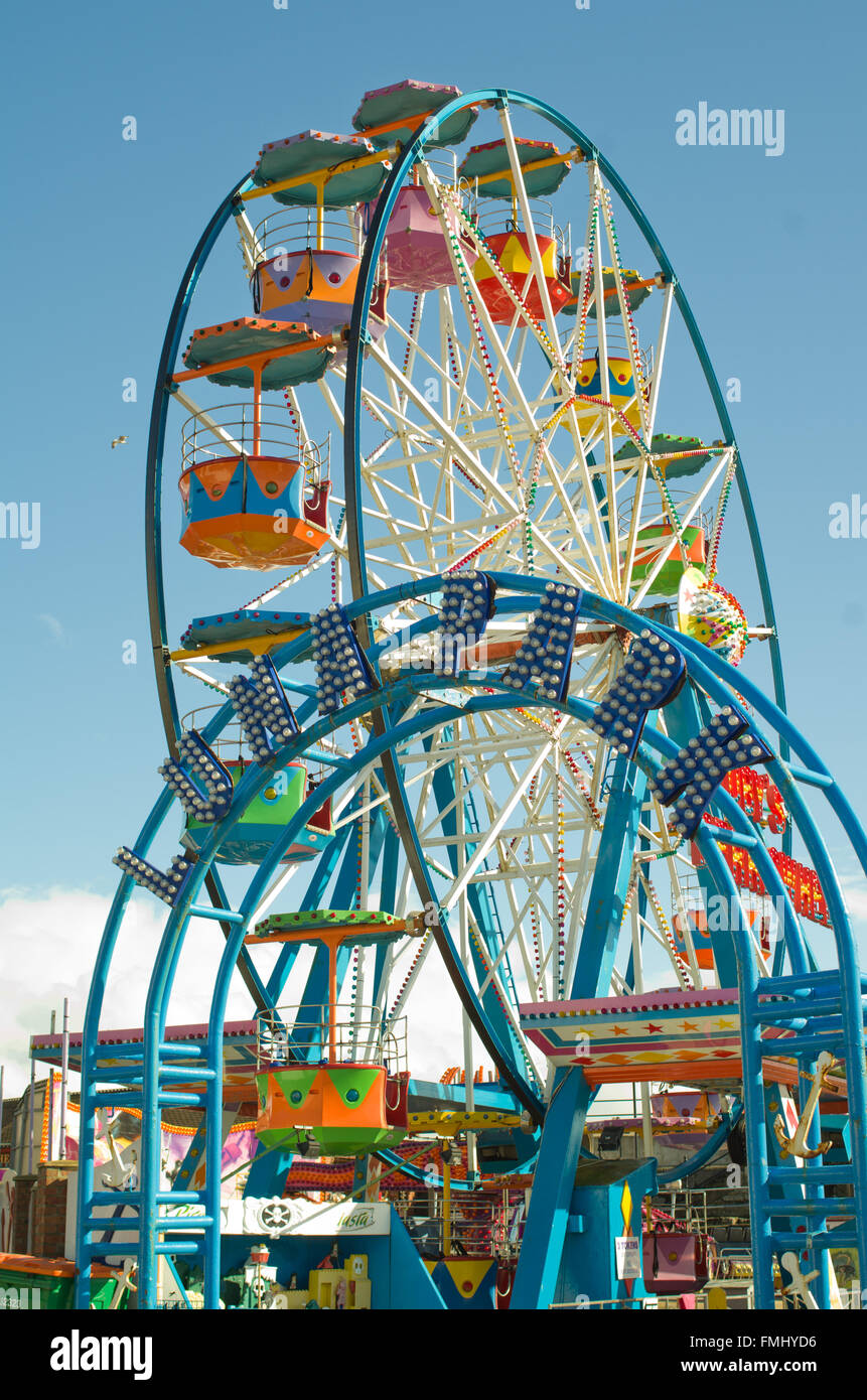 Empty Fairground Rides Stock Photo - Alamy