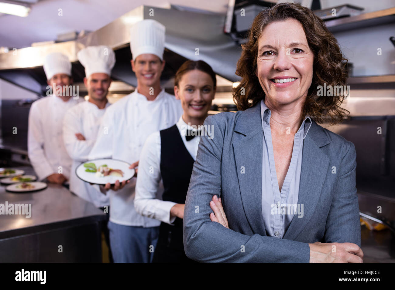 Restaurant staff uniform plate hi-res stock photography and images - Alamy