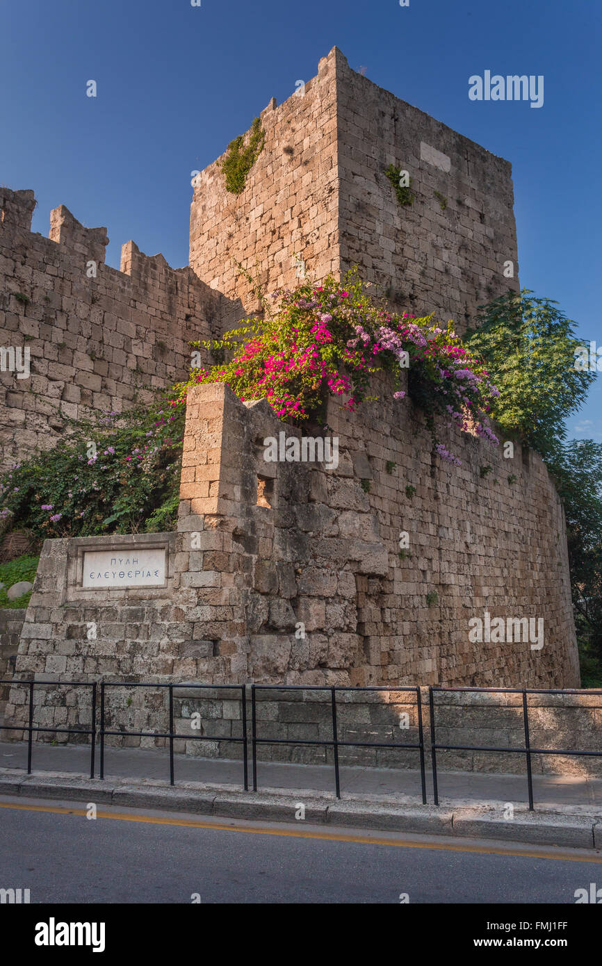 Liberty Gate, Rhodes island, Greece Stock Photo - Alamy