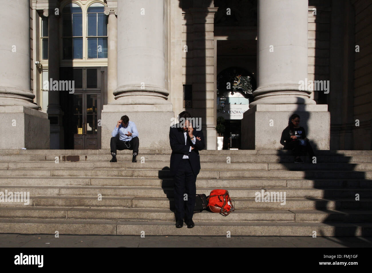 Office workers in The City of London, Bank station, England, UK Stock ...