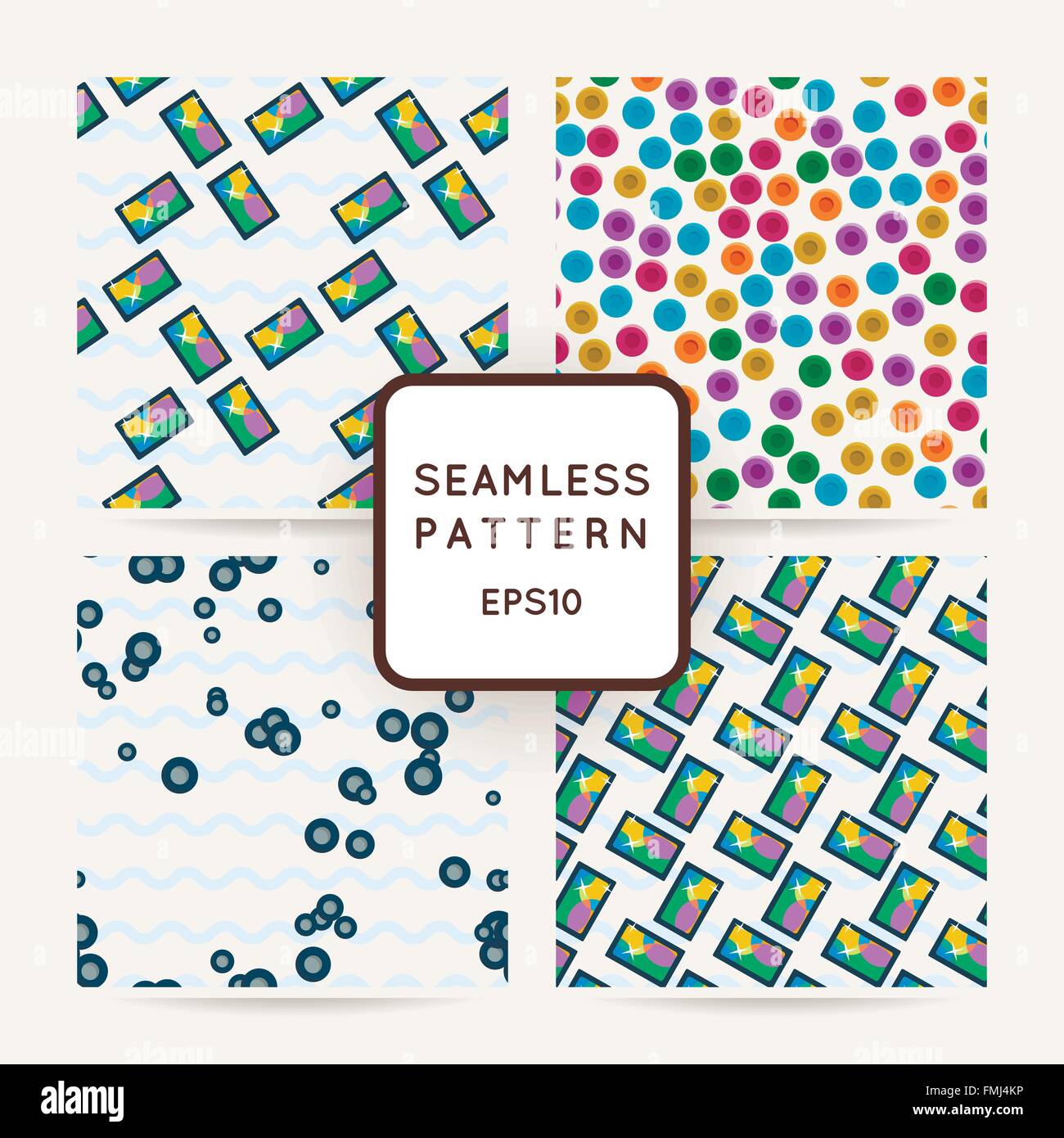 Screen print patterns Stock Vector Images - Alamy