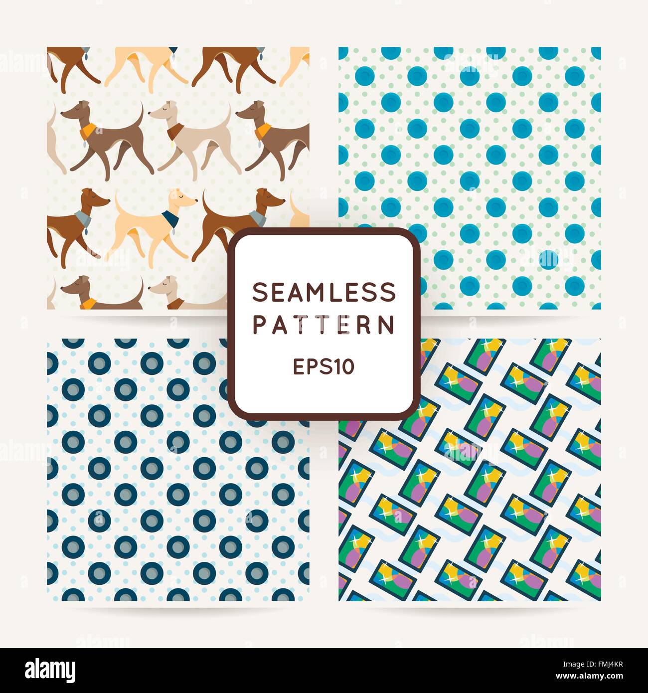 Screen print patterns Stock Vector Images - Alamy