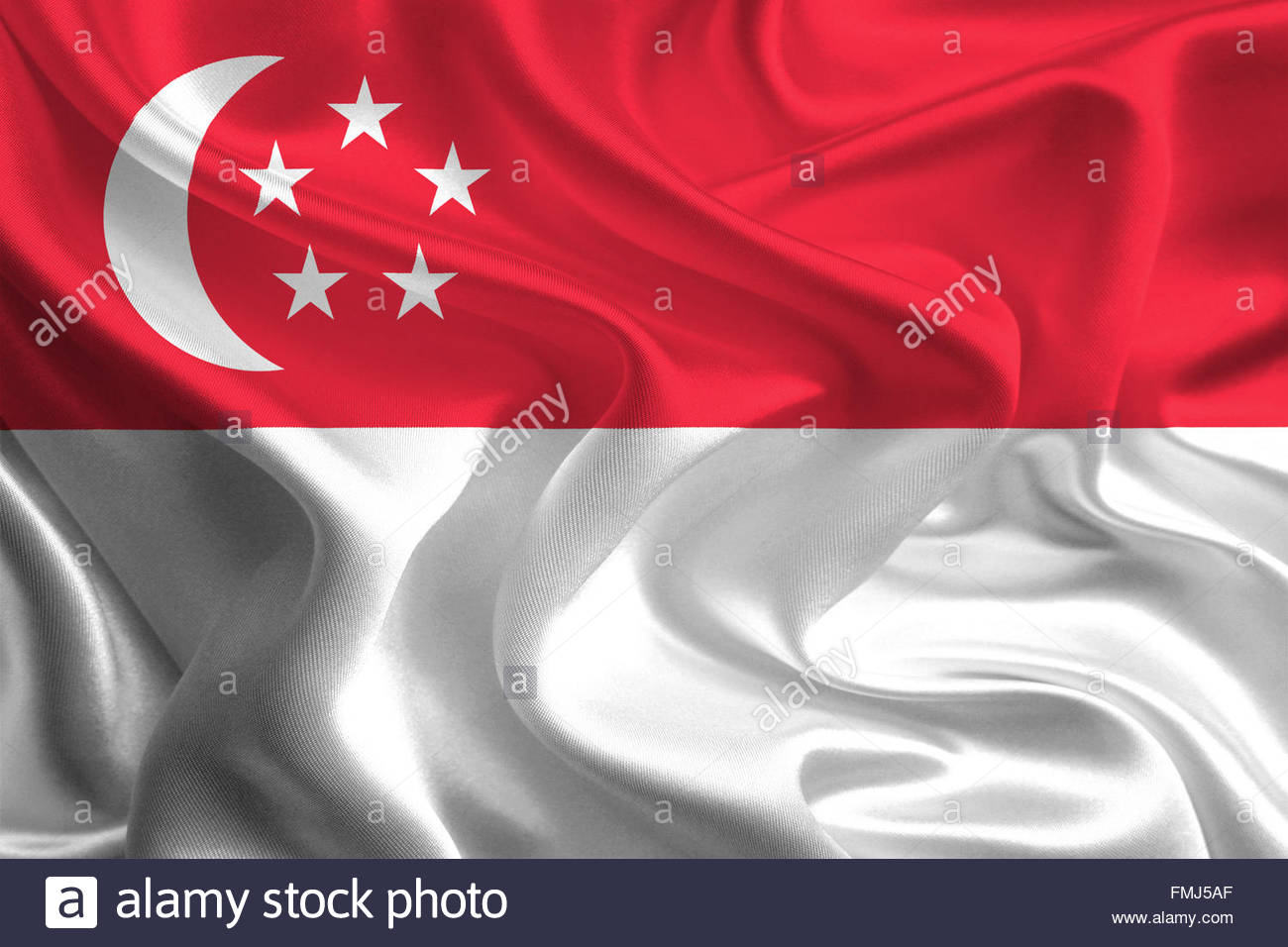 Singapore National Flag Stock Photos & Singapore National Flag Stock ...