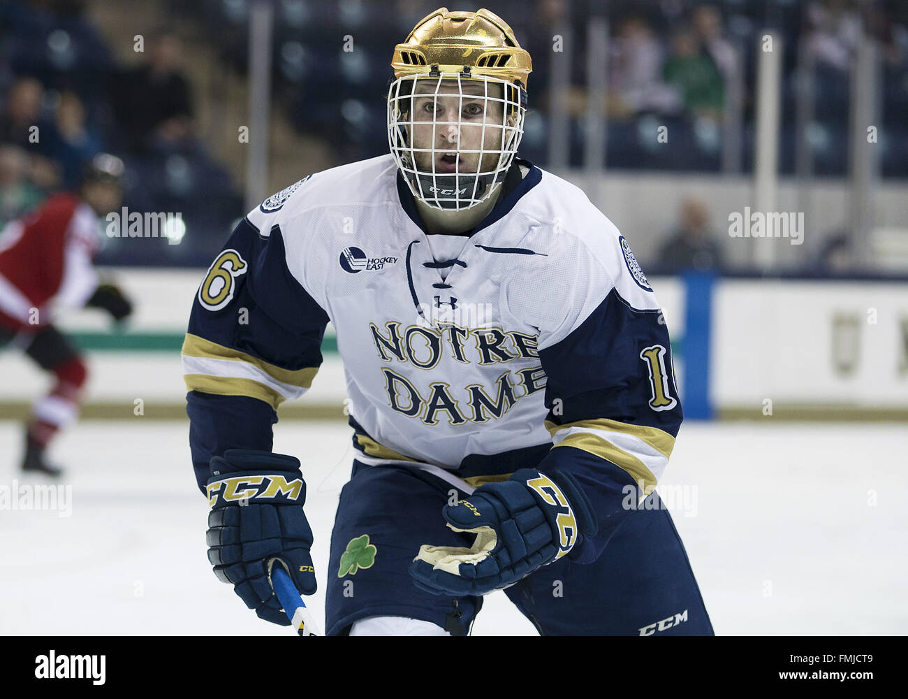 South Bend, Indiana, USA. 11th Mar, 2016. Notre Dame center Connor ...