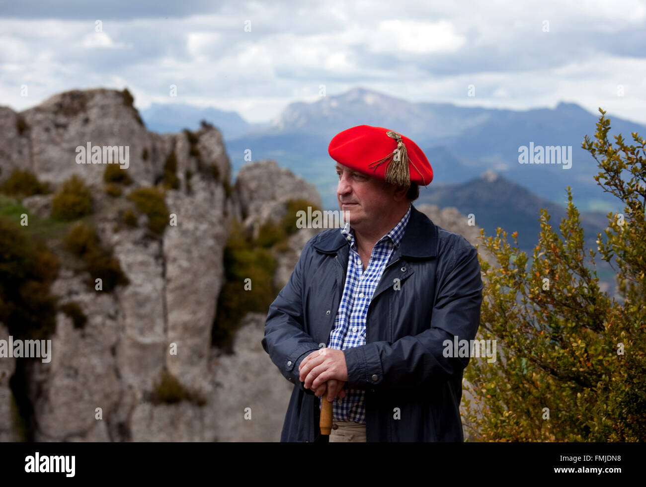 Carlistas in Montejurra, representation of the battle between the ...