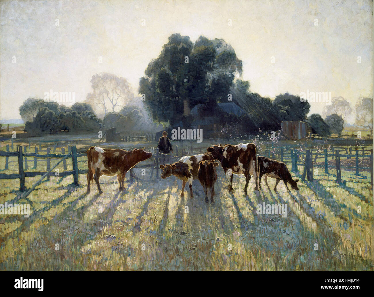 Elioth Gruner - Spring frost Stock Photo - Alamy