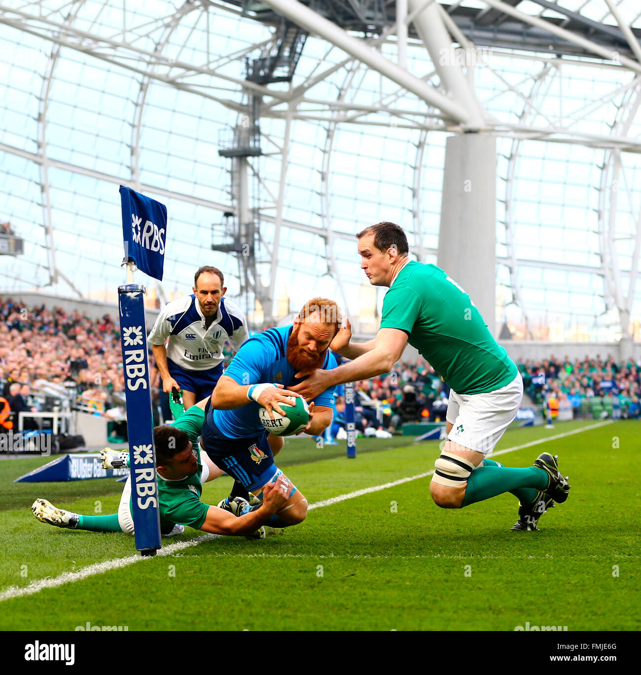 Aviva Stadium, Dublin, Ireland. 12th Mar, 2016. RBS Six Nations ...