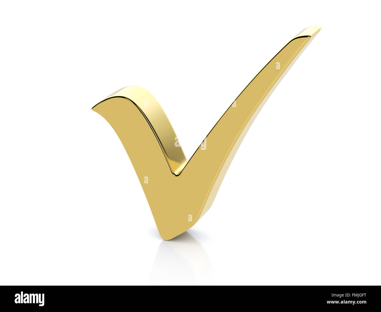 3d golden tick hi-res stock photography and images - Alamy