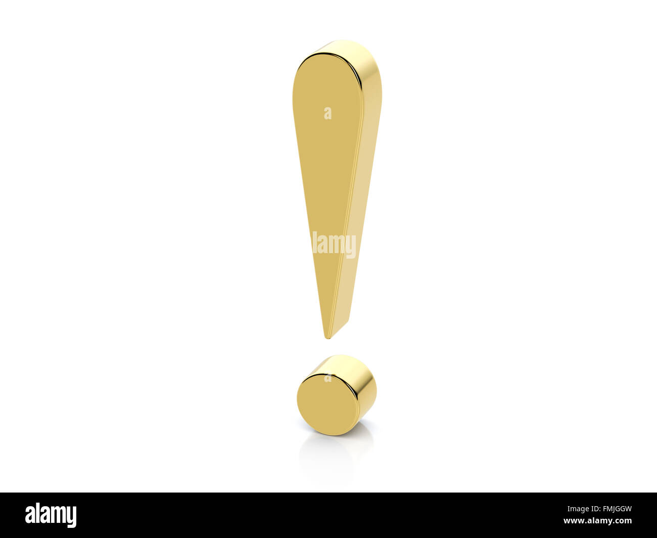 Gold exclamation mark symbol on hi-res stock photography and images - Alamy