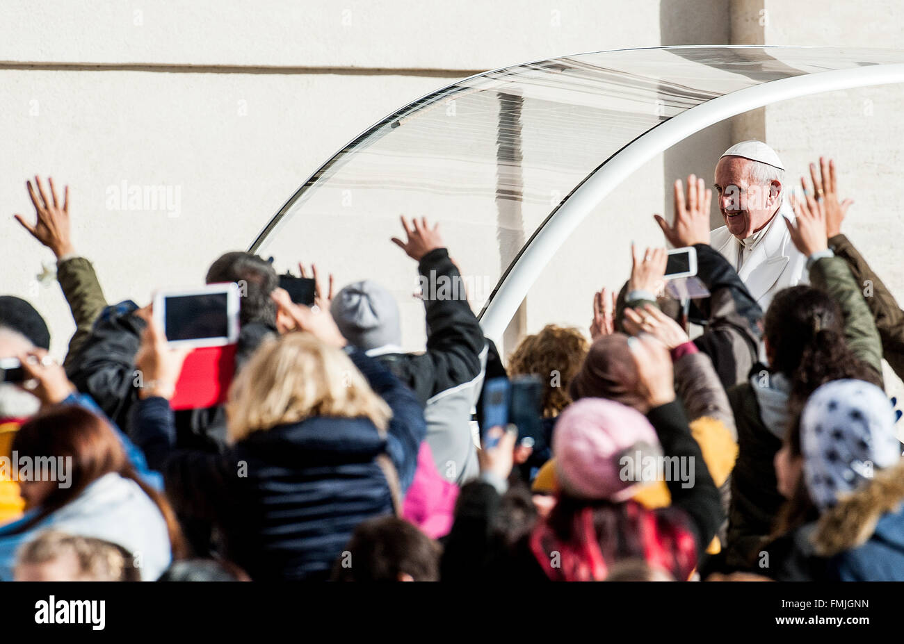 Pope Francis attends his weekly general audience in Saint Peter's ...
