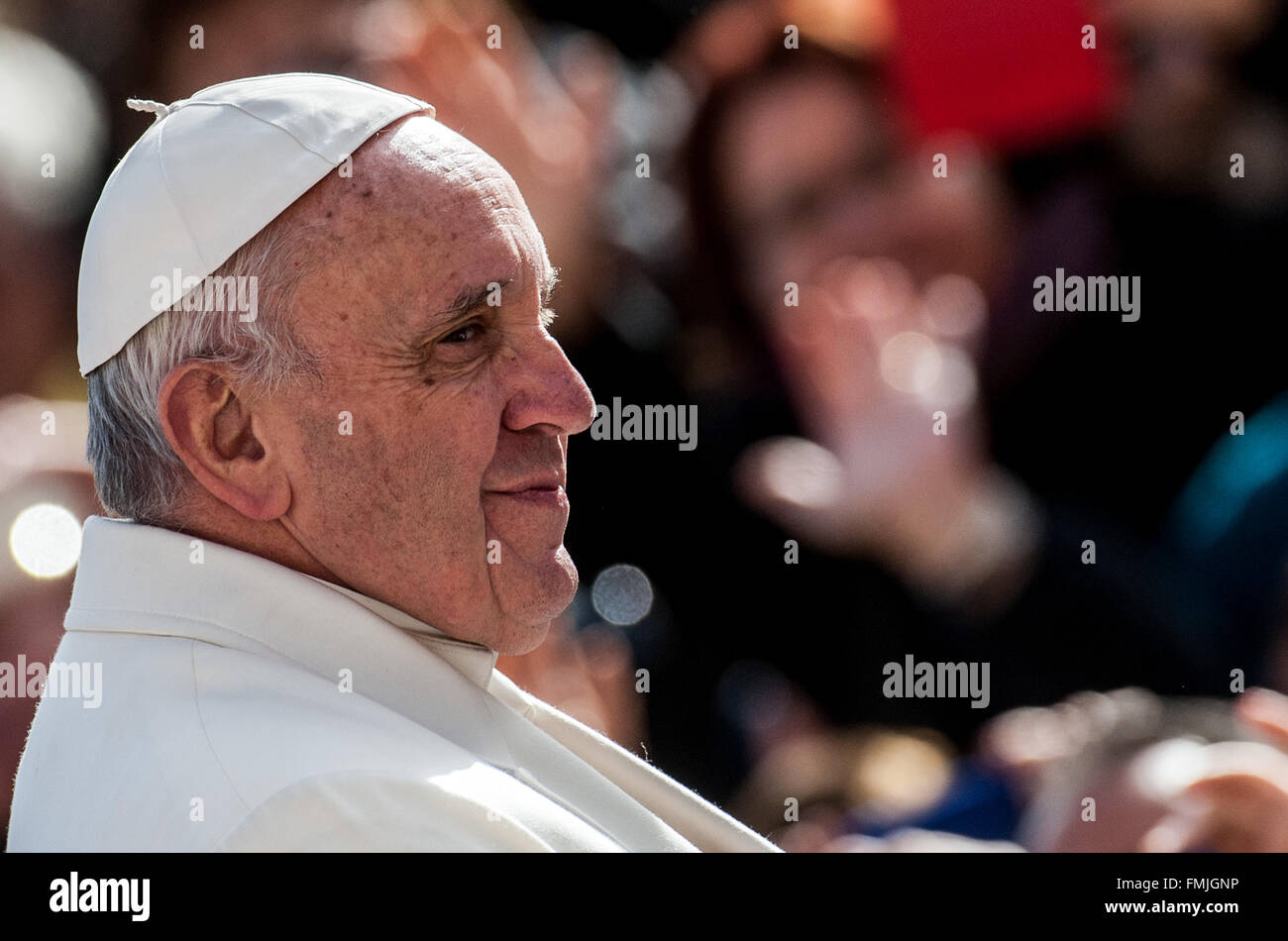 Pope Francis attends his weekly general audience in Saint Peter's ...
