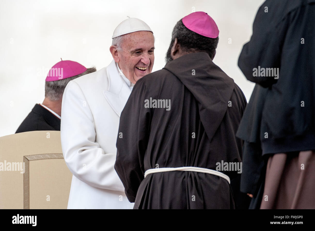 Pope Francis attends his weekly general audience in Saint Peter's ...