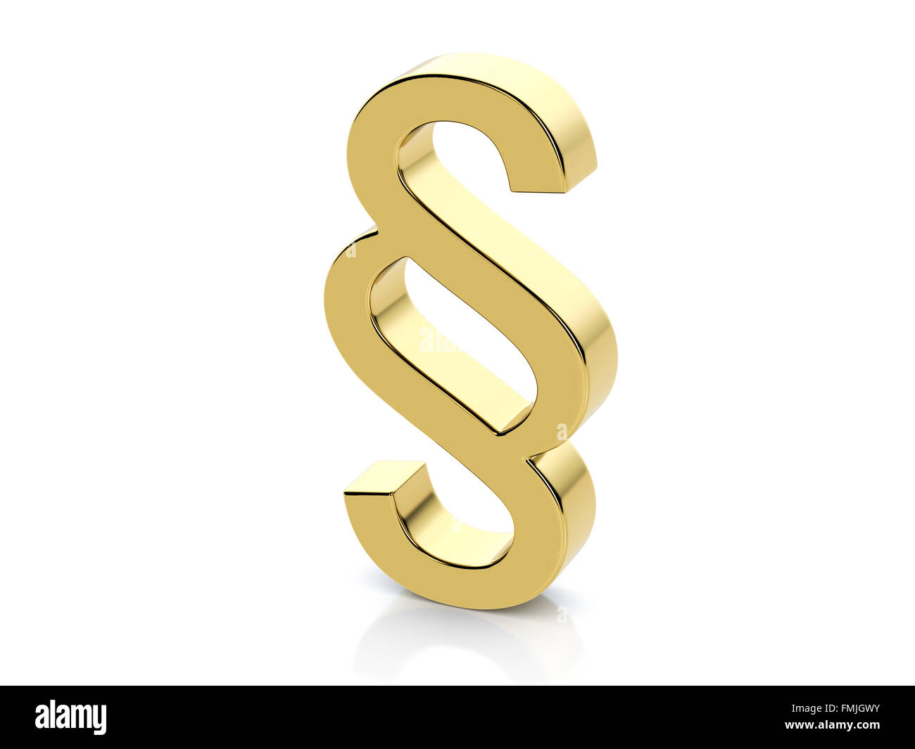 Golden paragraph symbol on a white background Stock Photo - Alamy