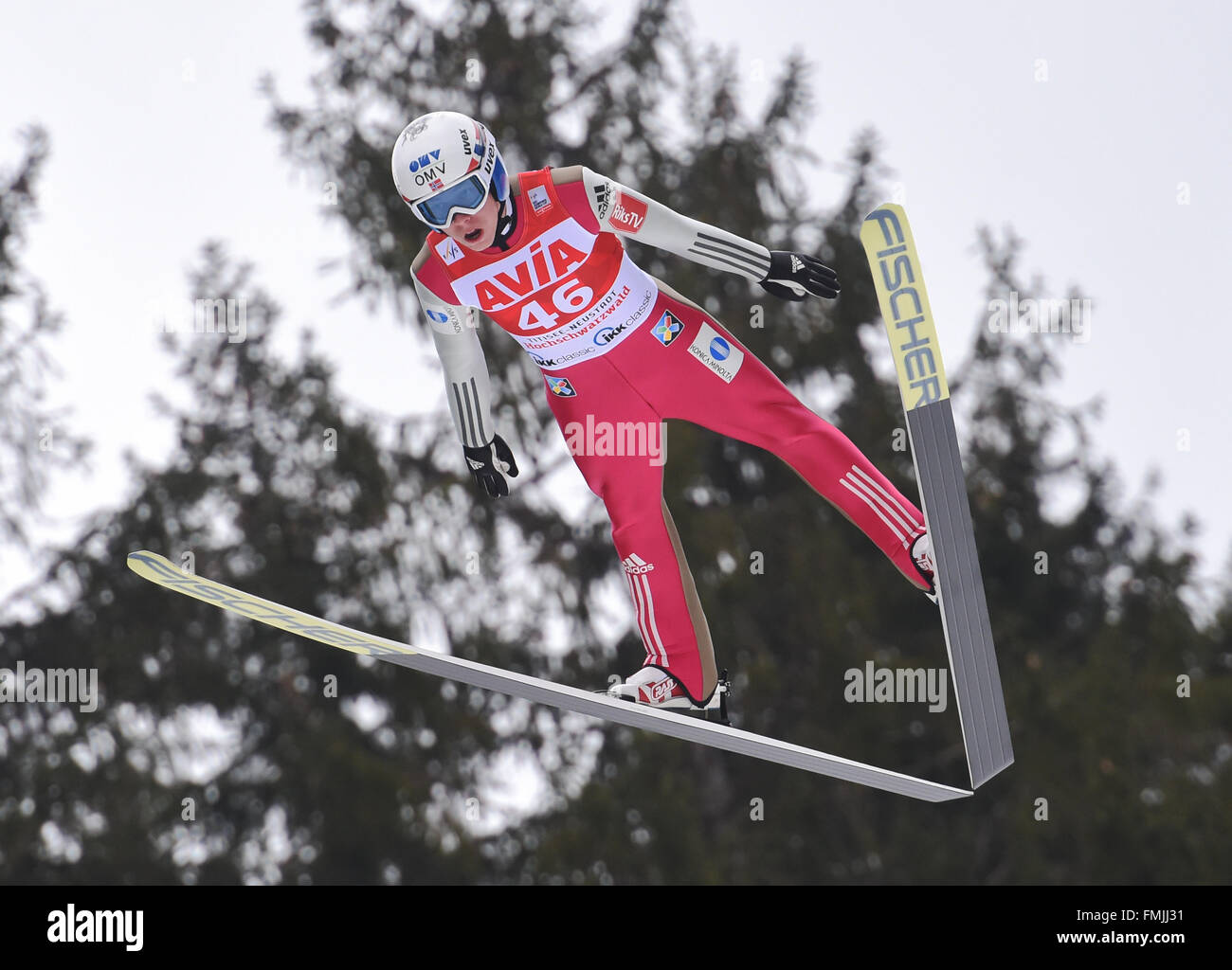 Titisee-Neustadt, Germany. 12th Mar, 2016. Johann Andre Forfang from ...