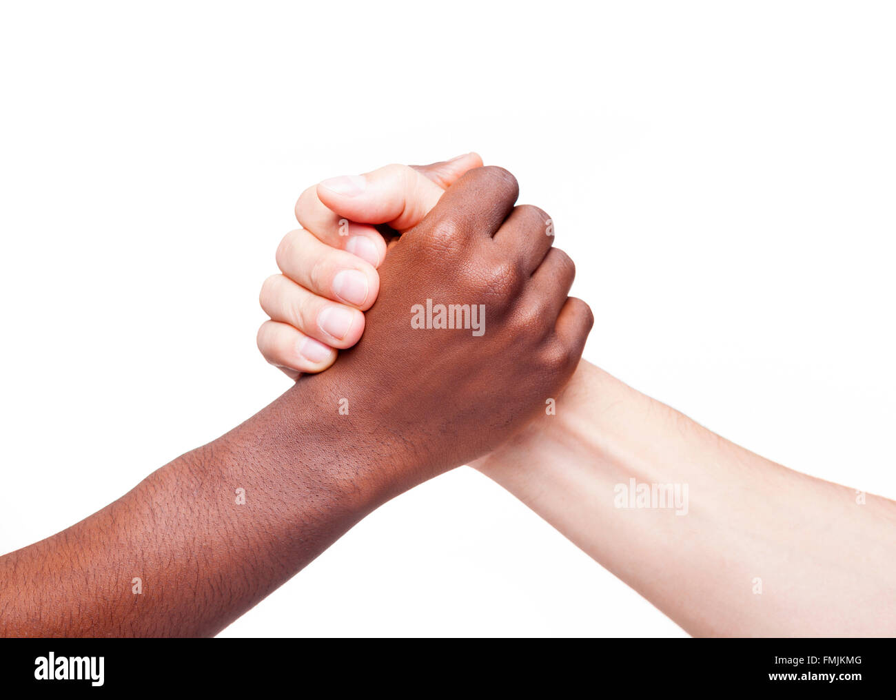 Handshake of friendship and respect, racism concept Stock Photo - Alamy
