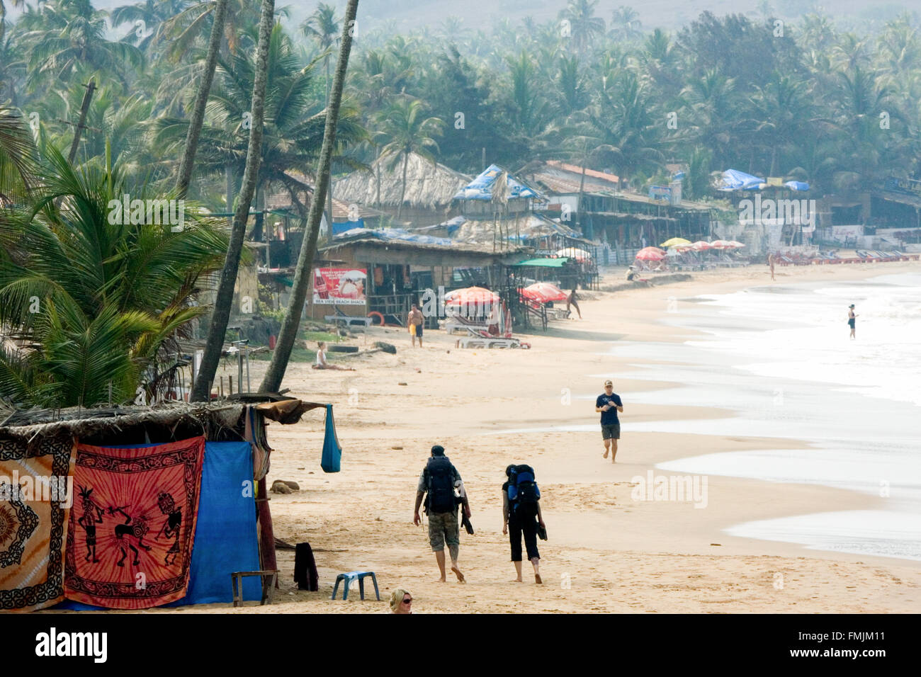 Anjuna Asia Beach Goa Hippie Hippy India Market High Resolution Stock ...