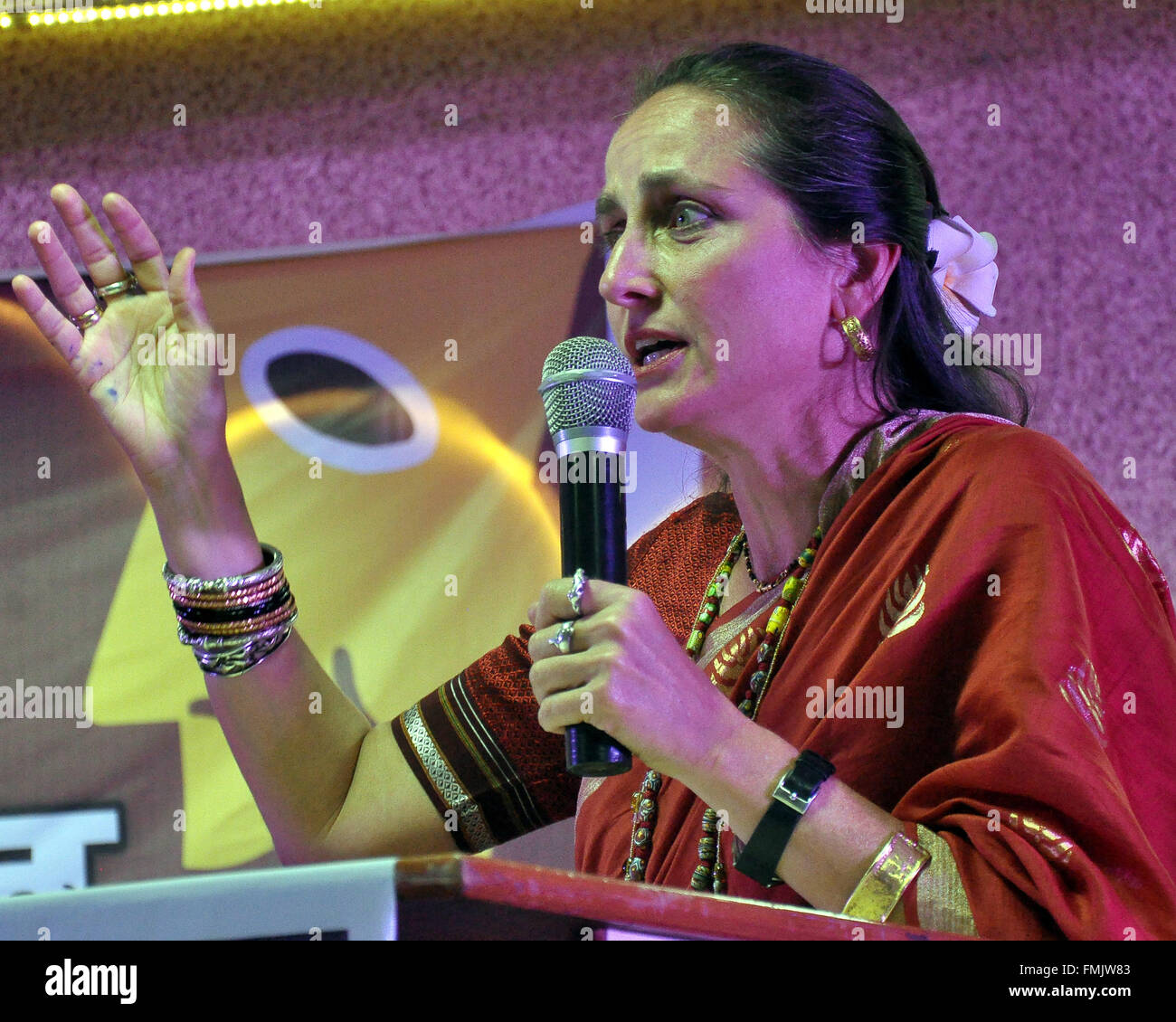 Bikaner, India. 12th Mar, 2016. Theater artist Sanjana Kapoor at the ...