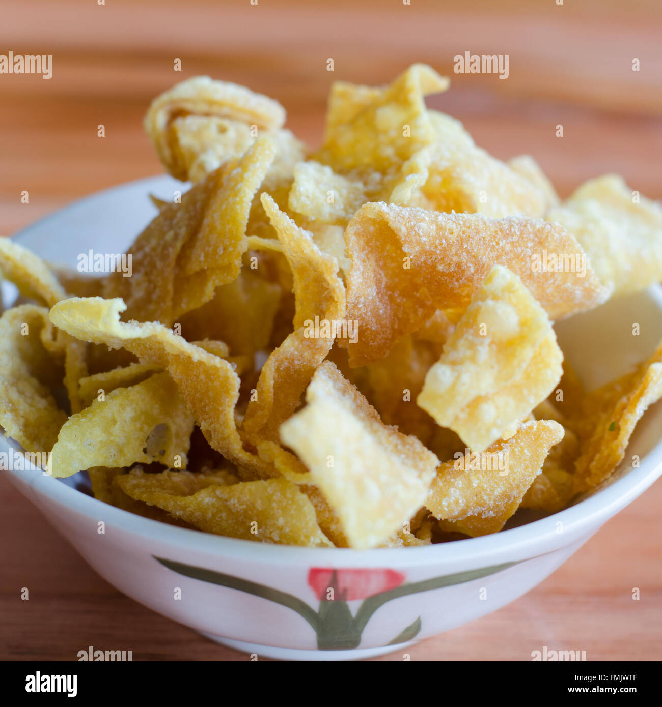 Asian Style food appetizer Deep Fried Wonto Stock Photo - Alamy