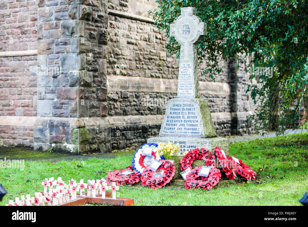 Remembrance Day service at St Thomas Church,Ferryside,Carmarthenshire ...