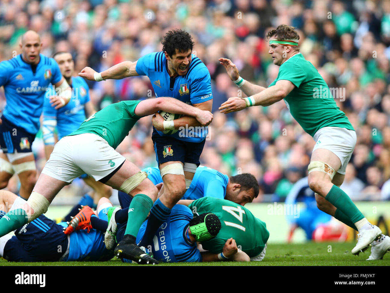 Aviva Stadium, Dublin, Ireland. 12th Mar, 2016. RBS Six Nations ...