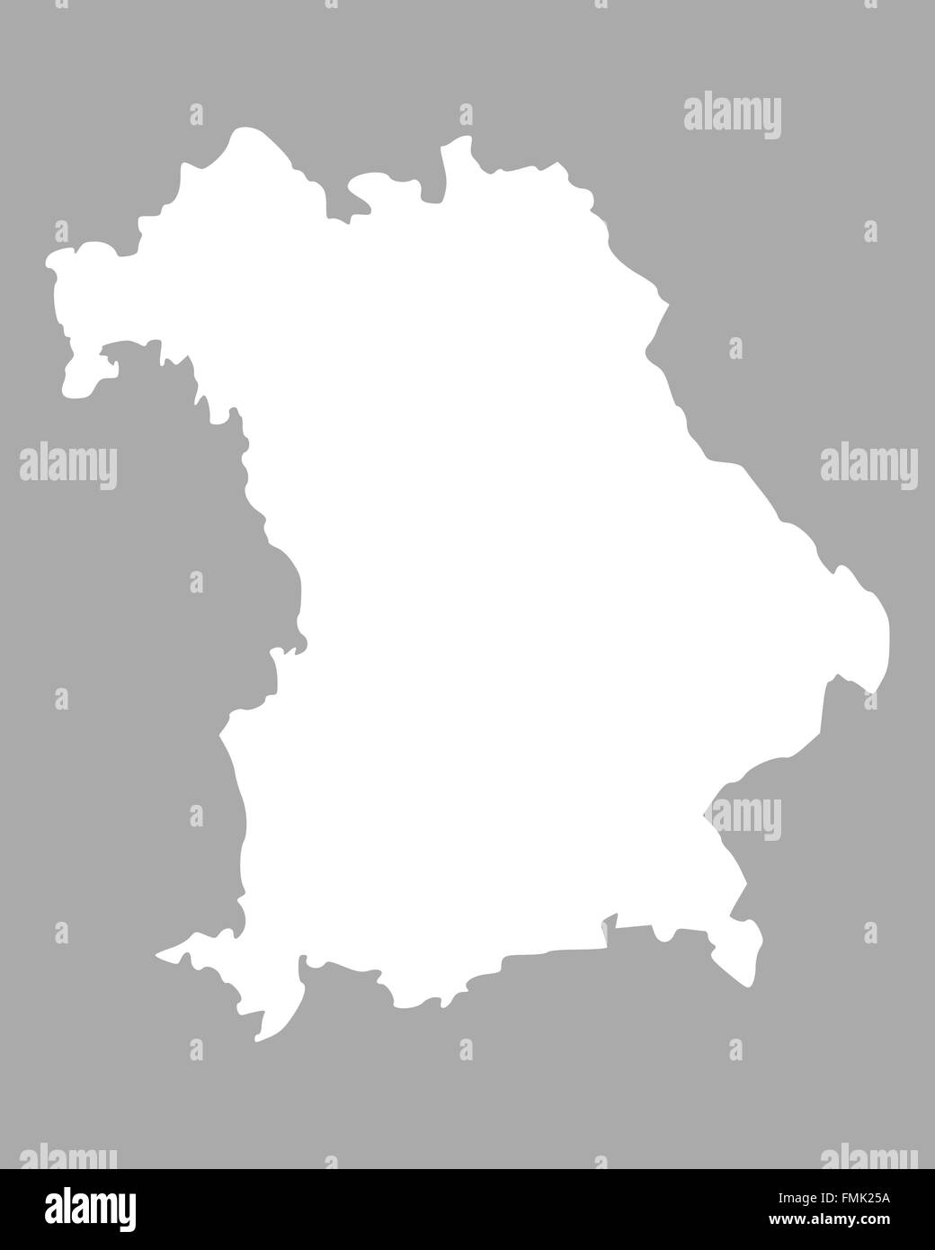 Map of Bavaria Stock Photo - Alamy