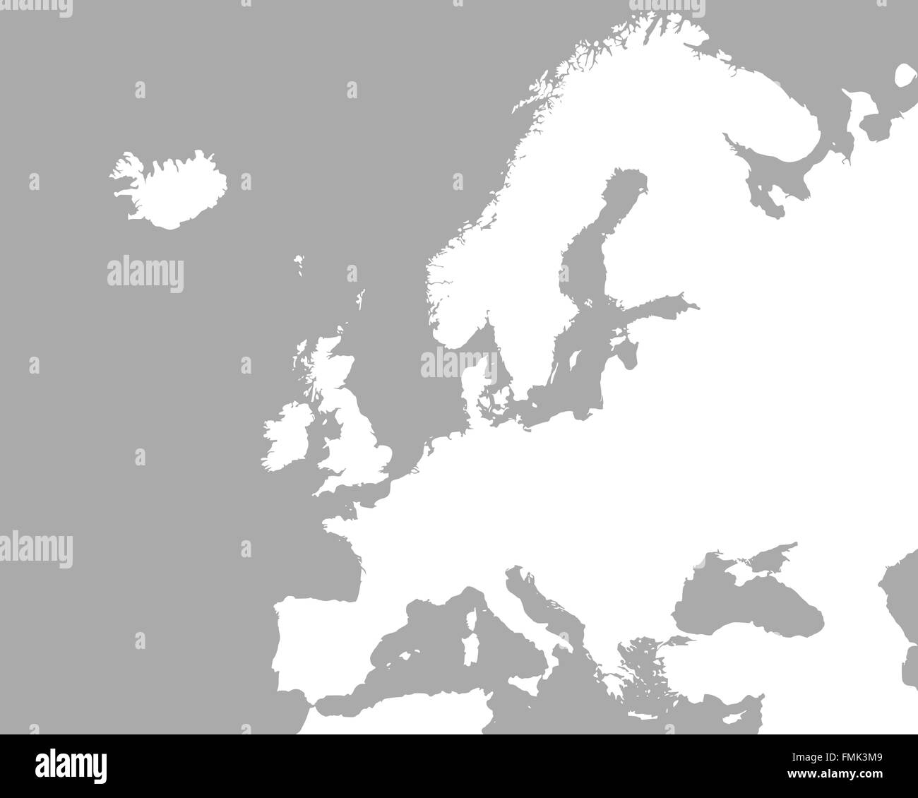 Map of Europe Stock Photo - Alamy