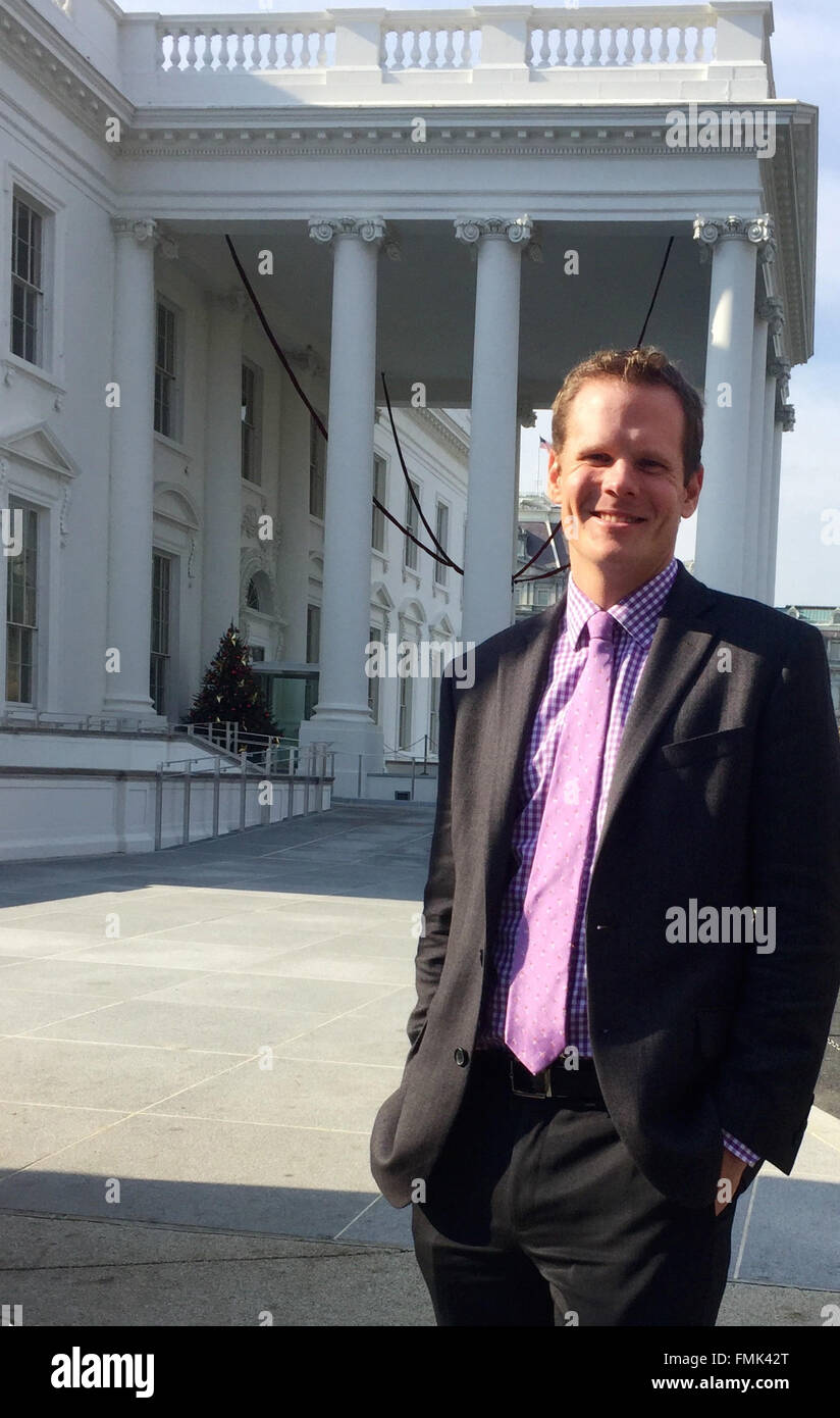 HANDOUT - A handout showing 33-year-old Christopher Poulos in front of ...