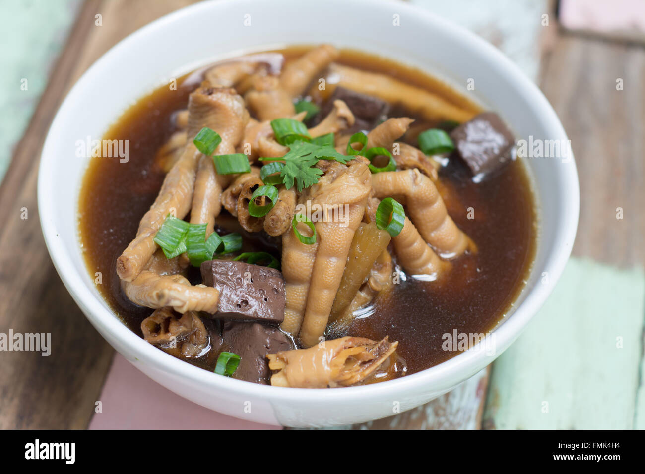 Chicken foot soup Stock Photo - Alamy
