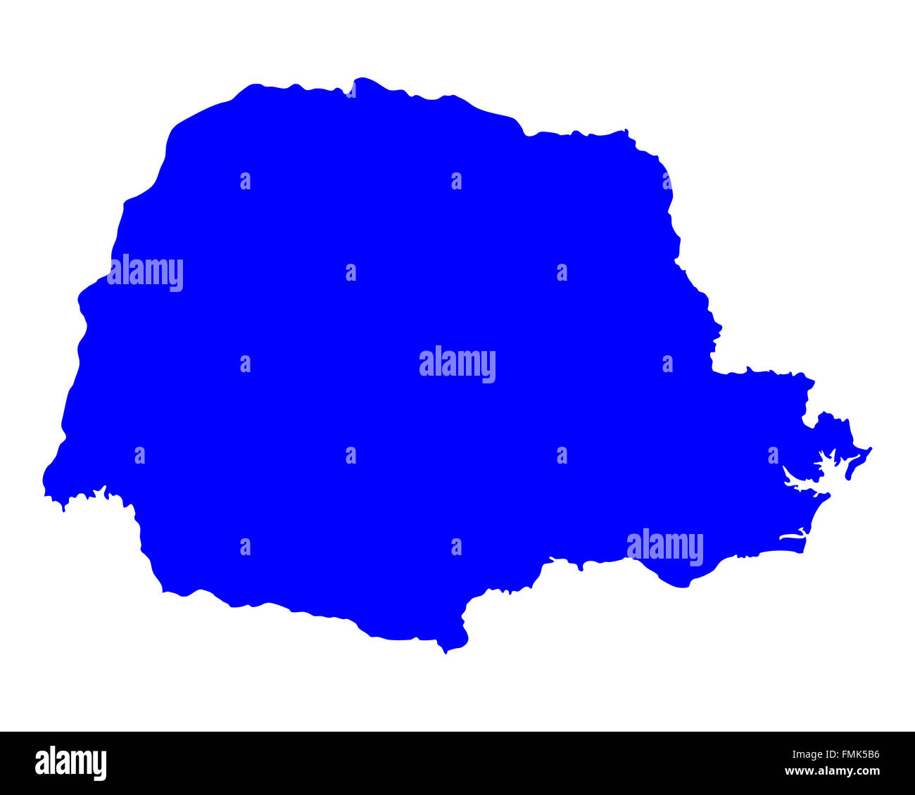 Map of Parana Stock Photo - Alamy