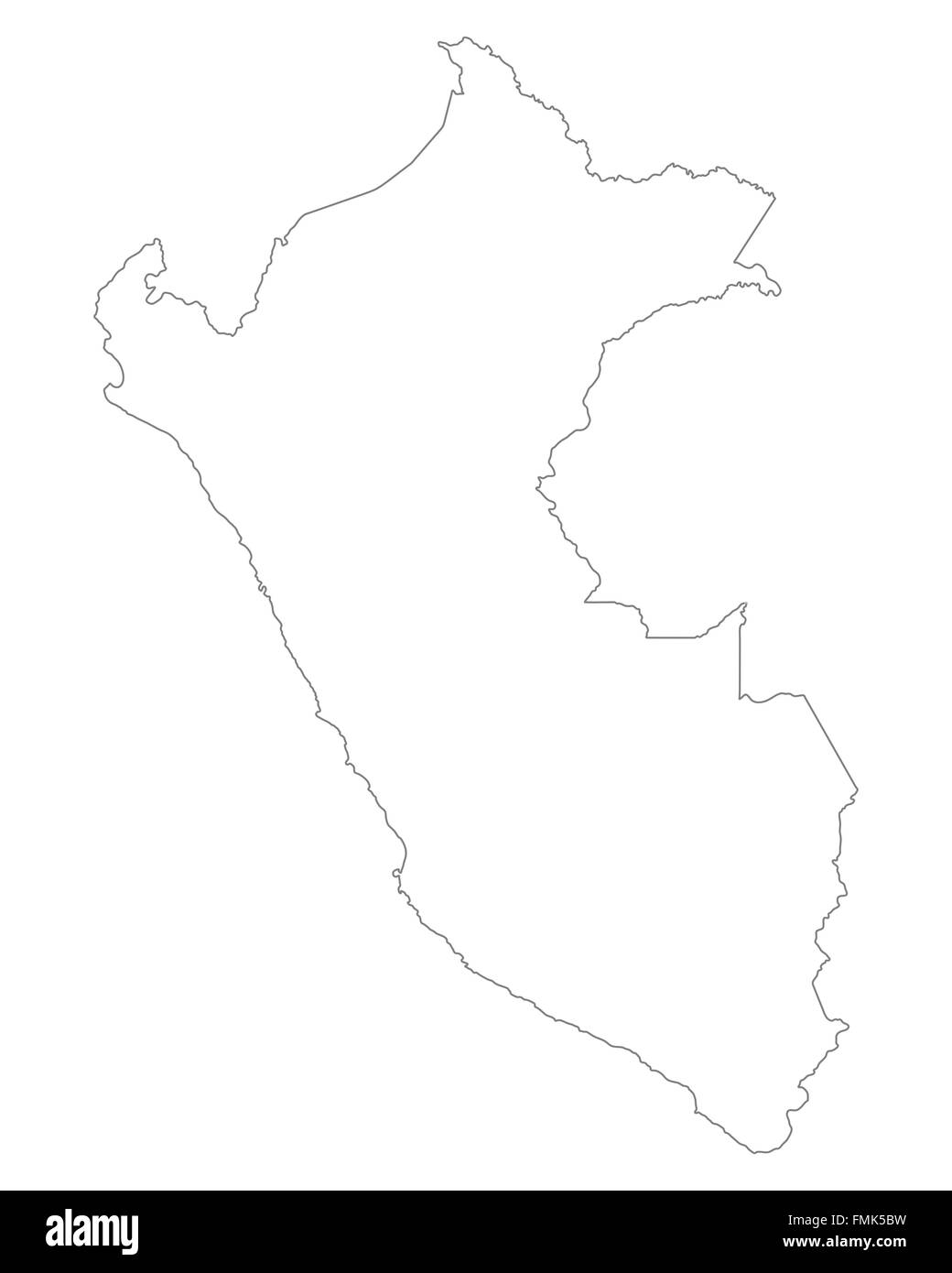 Peru map Black and White Stock Photos & Images - Alamy