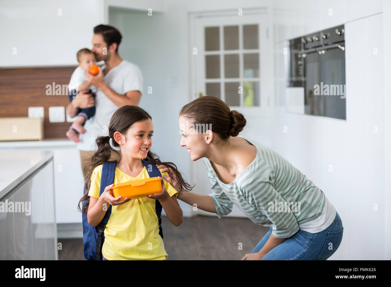 Children lunch school talking hi-res stock photography and images - Alamy
