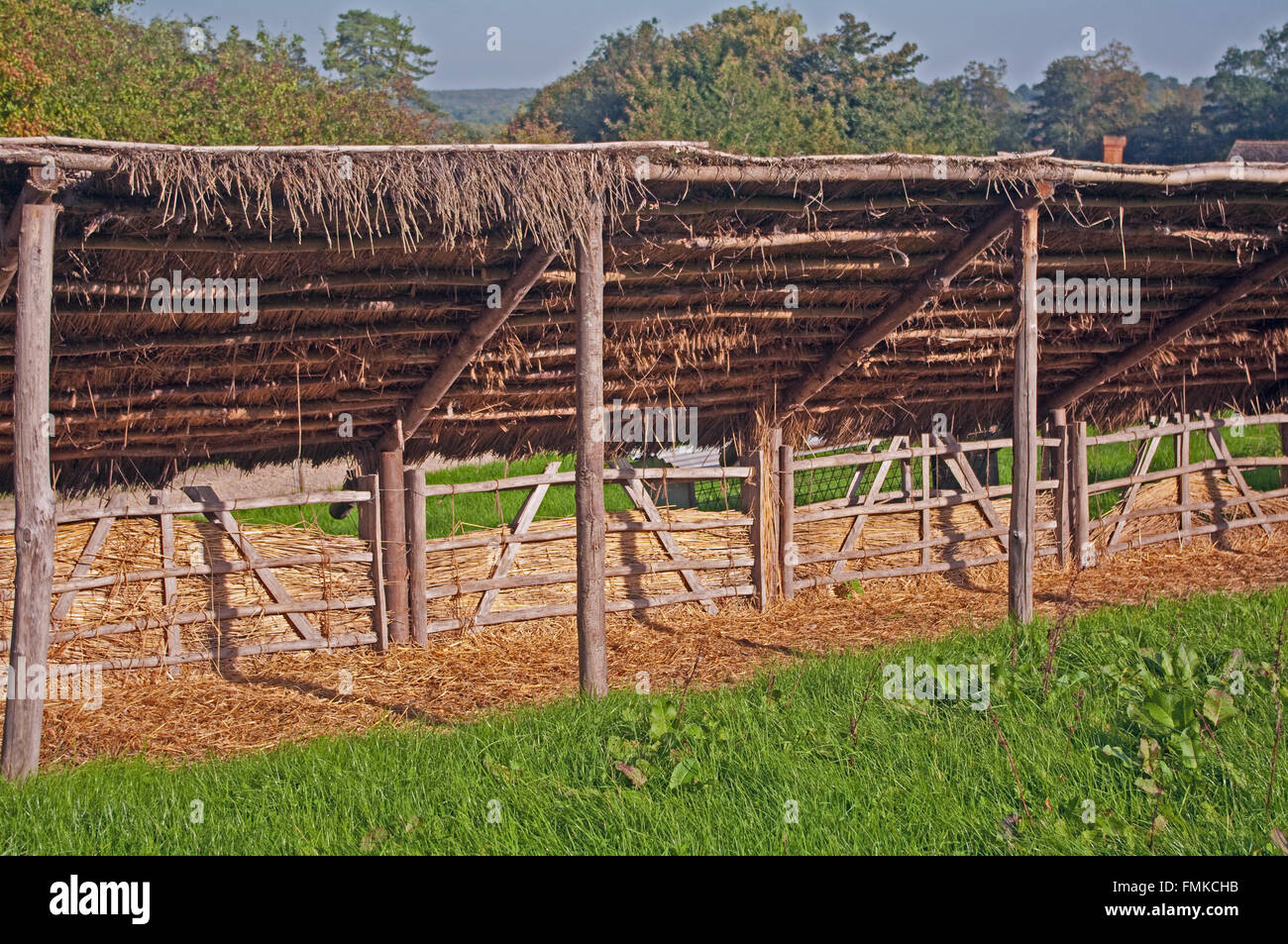 Sussex, Sheep Pens Stock Photo - Alamy