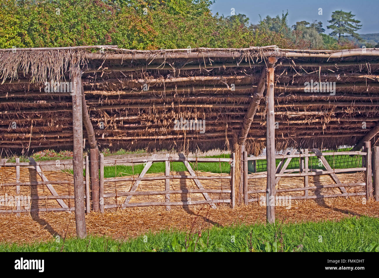 Sussex, Sheep Pens Stock Photo - Alamy