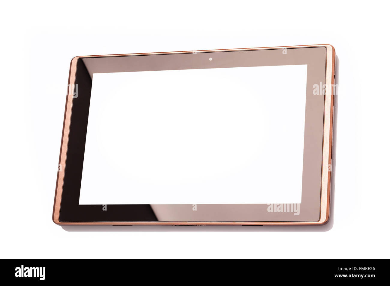 Tablet computer isolated on a white background Stock Photo - Alamy