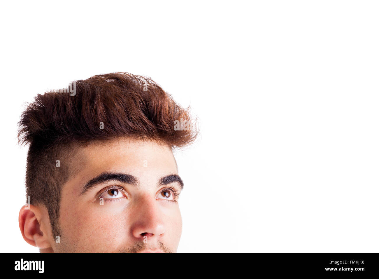 Man face close up model Cut Out Stock Images & Pictures - Alamy