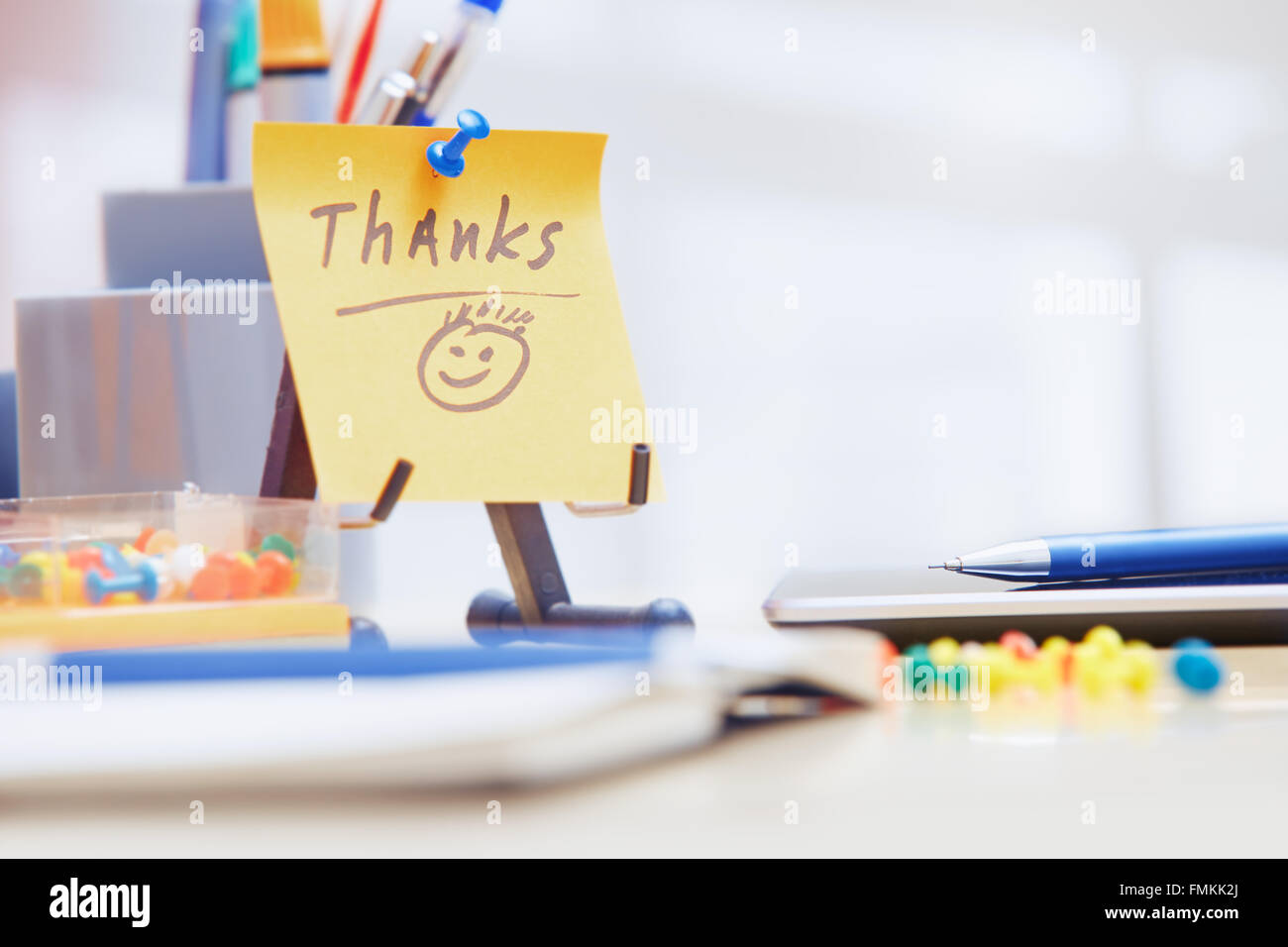 Thanks Yellow Sticky Note High Resolution Stock Photography and Images ...