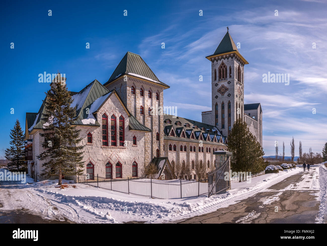 Saint Benois, monastery (Quebec, Canada) captured in all its grace in ...