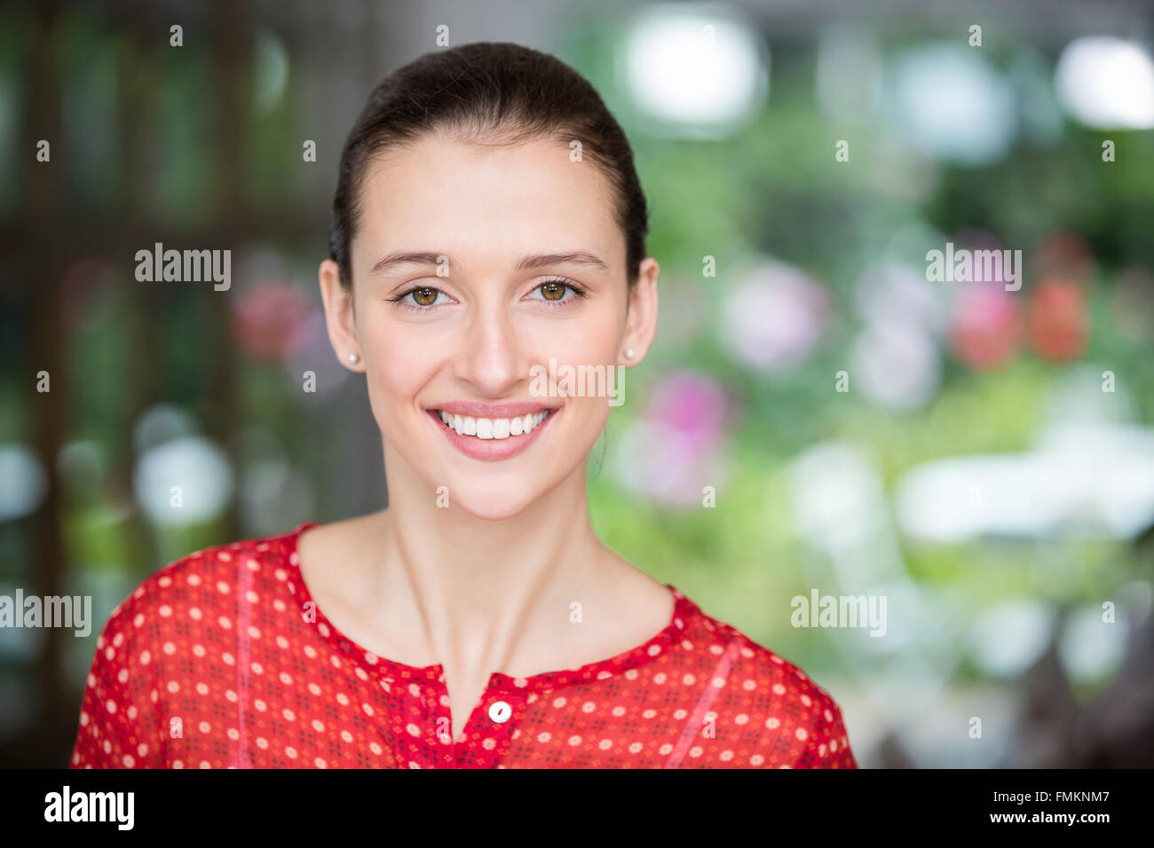 Close-up portrait of beautiful woman Stock Photo - Alamy