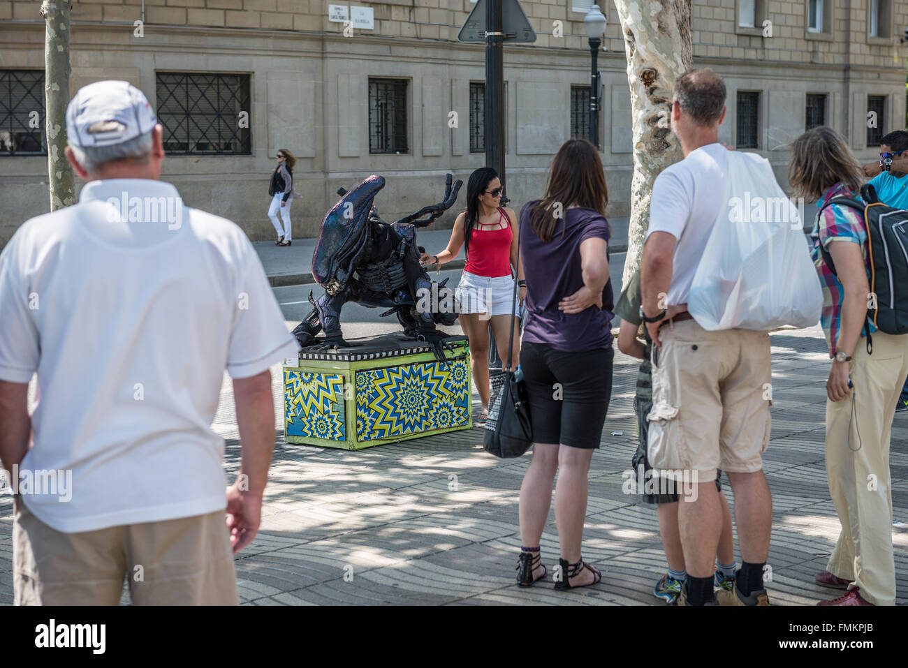 Human statue in barcelona hi-res stock photography and images - Alamy