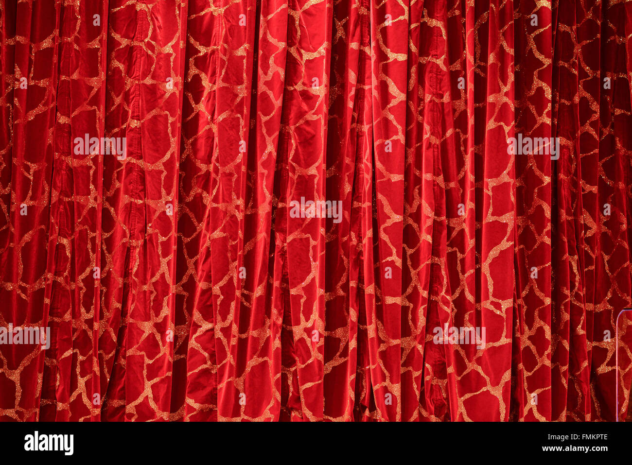 Red curtain in natural light Stock Photo - Alamy