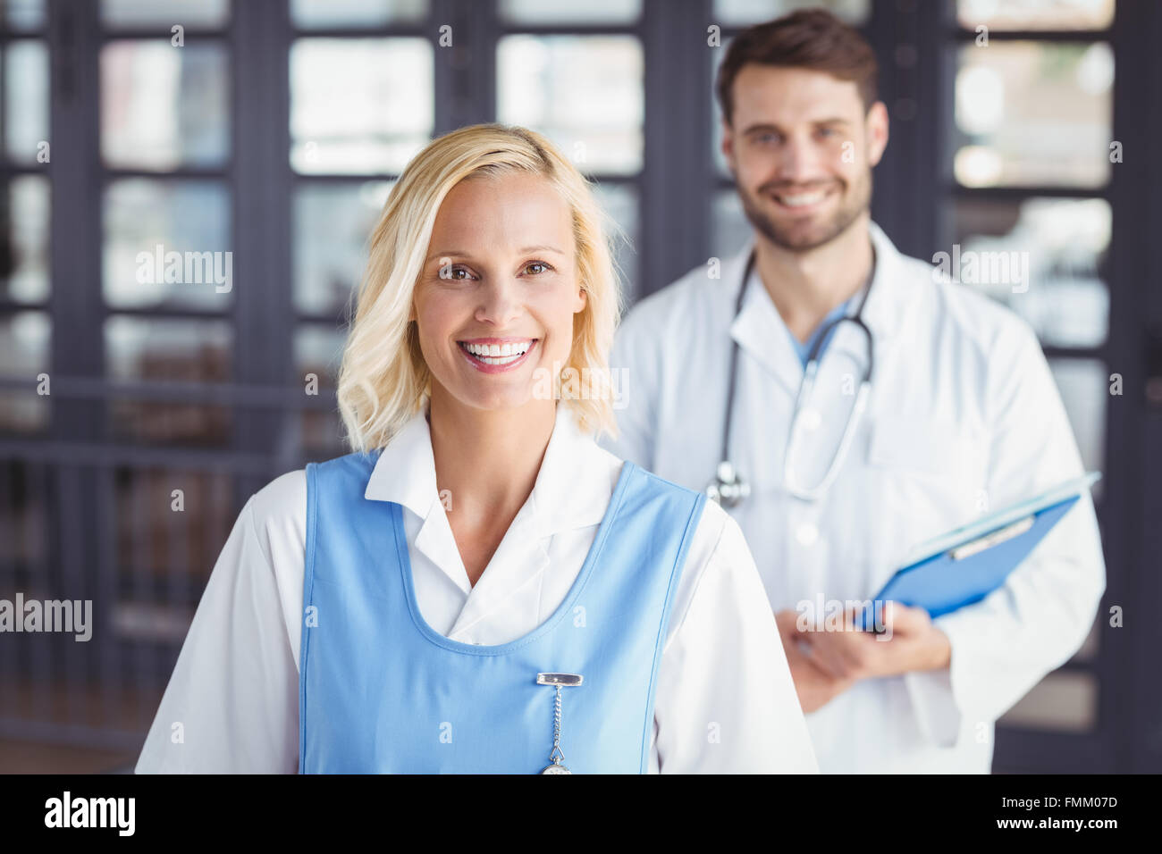 Portrait of cheerful doctors Stock Photo - Alamy